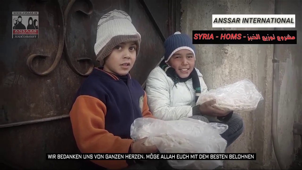 BROT FÜR SYRIEN - HUNGERSNOT IN HOMS ! ANSAAR INTERNATIONAL e.V. - YouTube