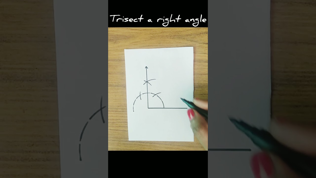 How to Trisect a right triangle using rounder. - YouTube