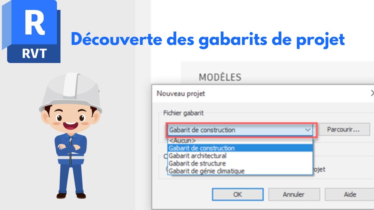 Les gabarits de projet sur Revit - YouTube