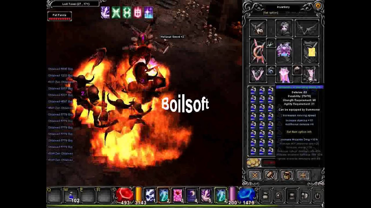 Global Mu Online Summoner Valhalla Testing Fraps - YouTube