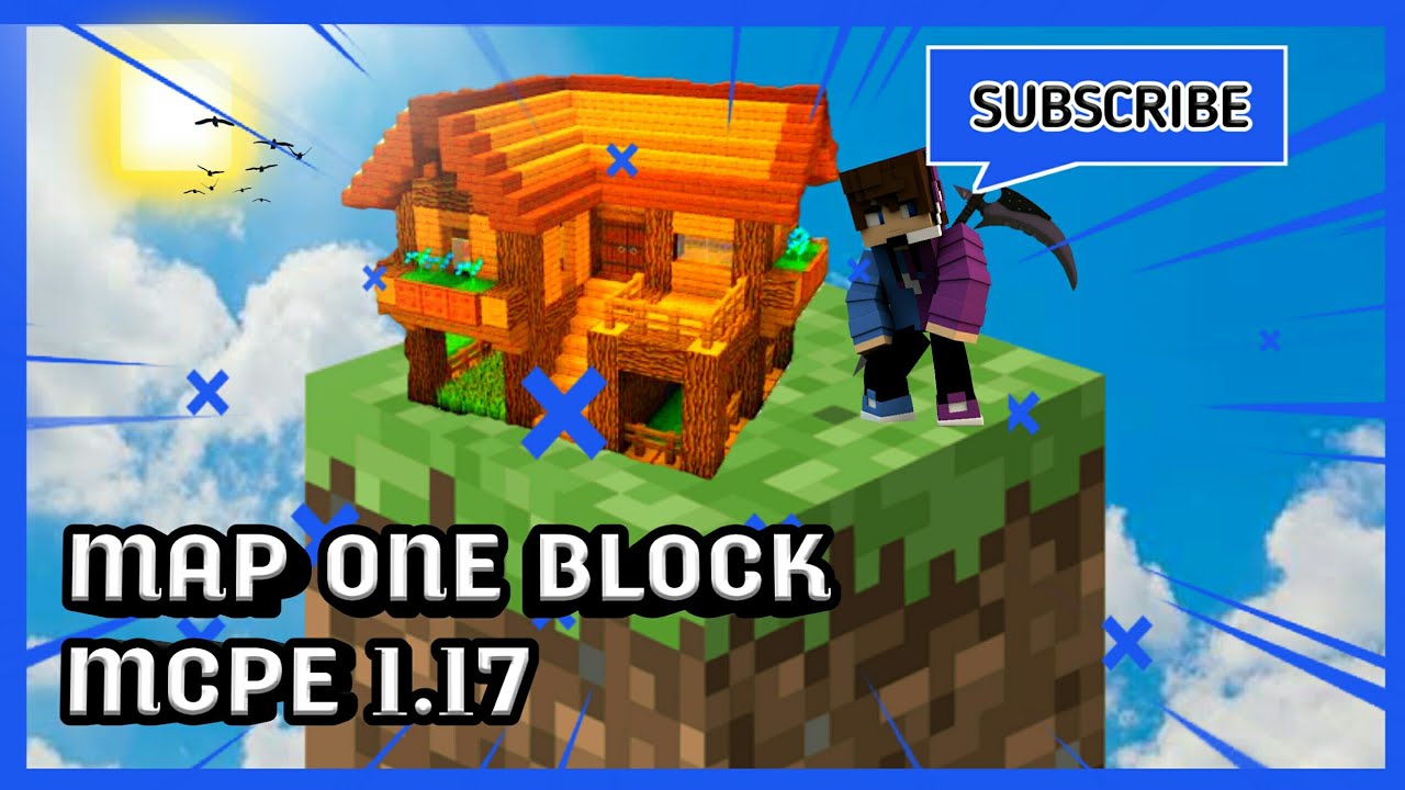 MAP ONE BLOCK MCPE 1.17 || MEDIAFIRE LINK - YouTube