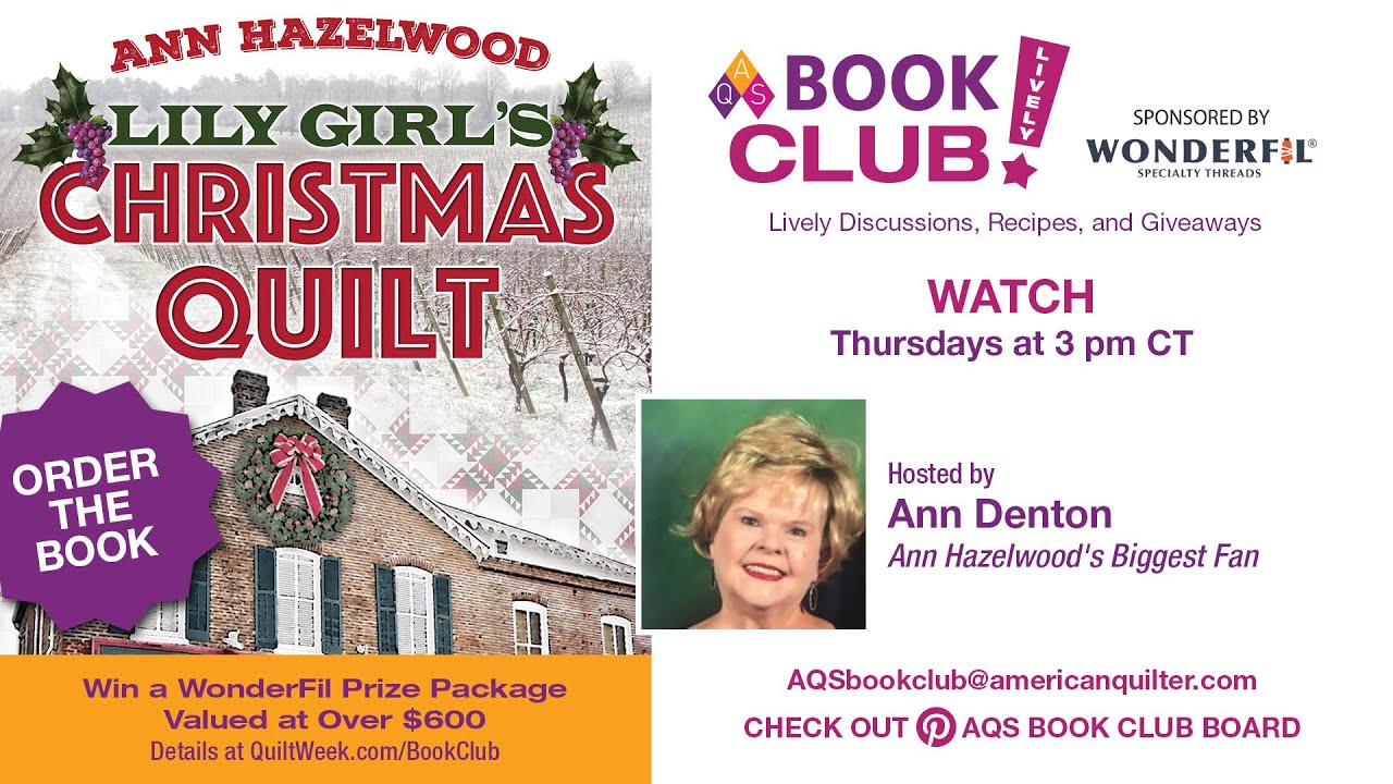 AQS Book Club Lily Girl’s Christmas Quilt: Week 4 - YouTube