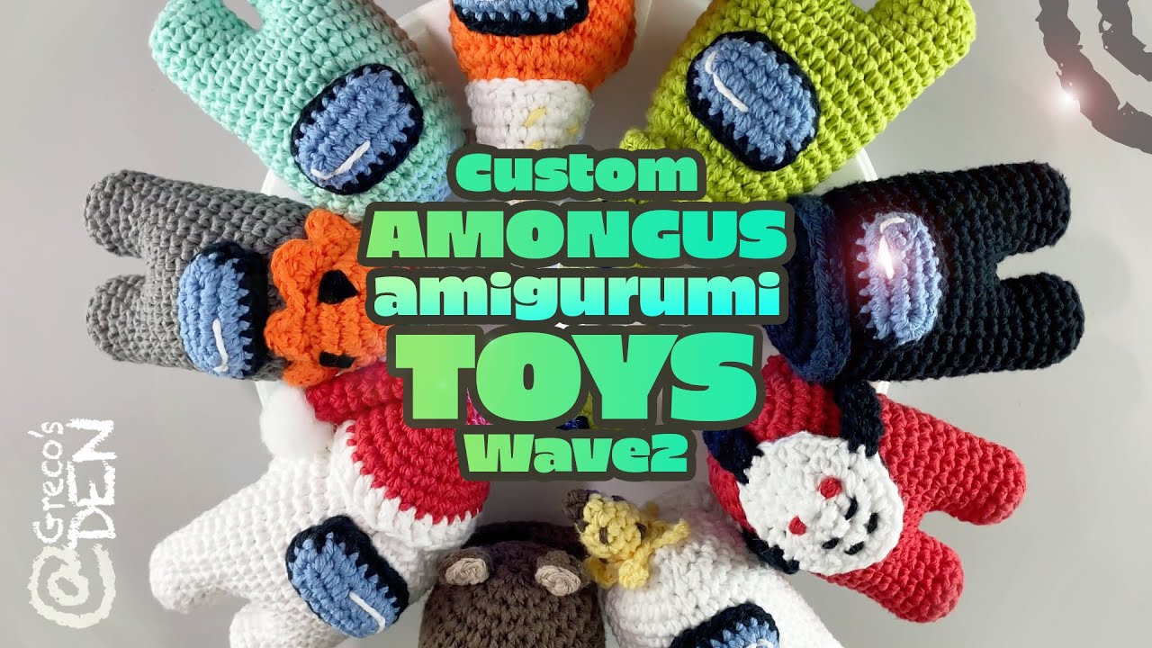 Among Us Amigurumi Toy Figures Wave 2 - YouTube