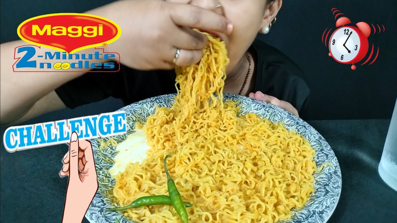2 Minutes Maggi Challenge | Big Bites | #eating #asmr #eatingshow # ...