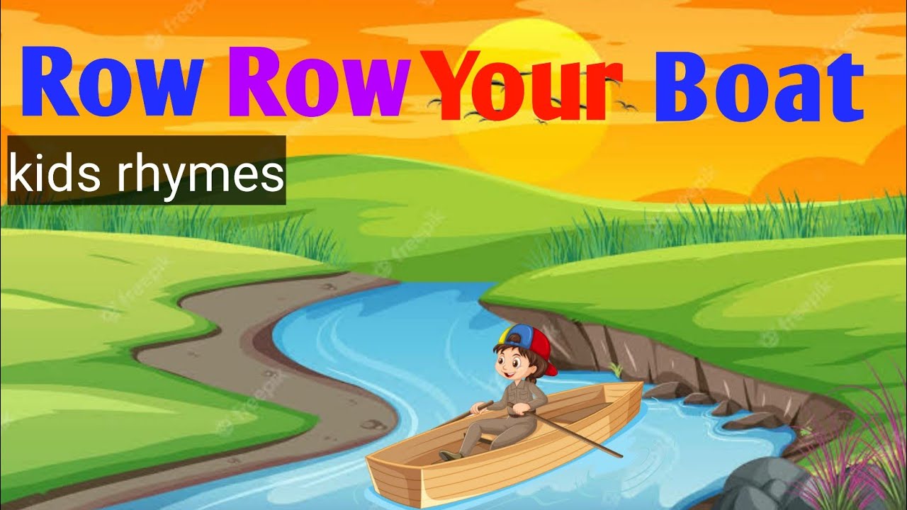 Row Row Your Boat // row row row your boat nursery rhyme / for kids ...