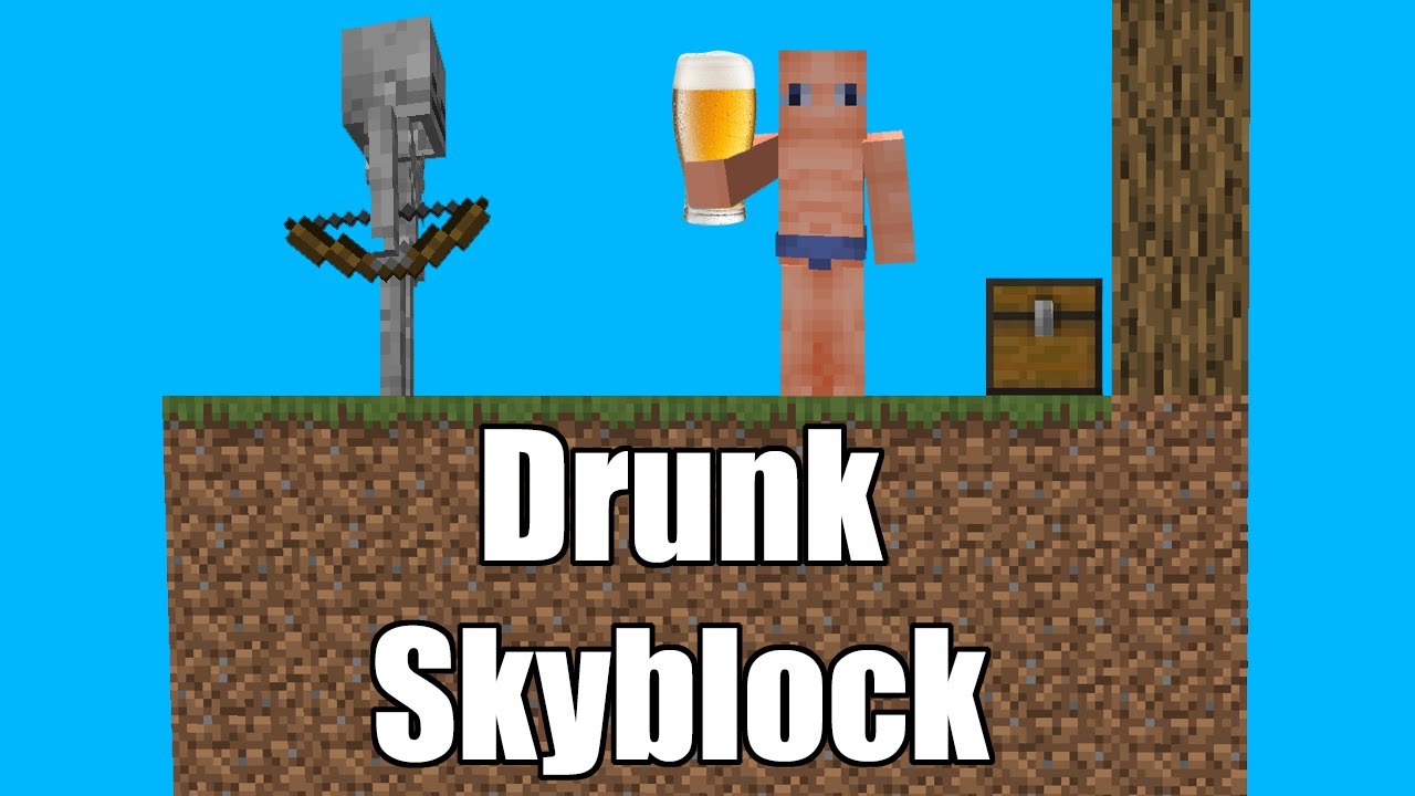 Drunk Minecraft Skyblock was a mistake... - YouTube