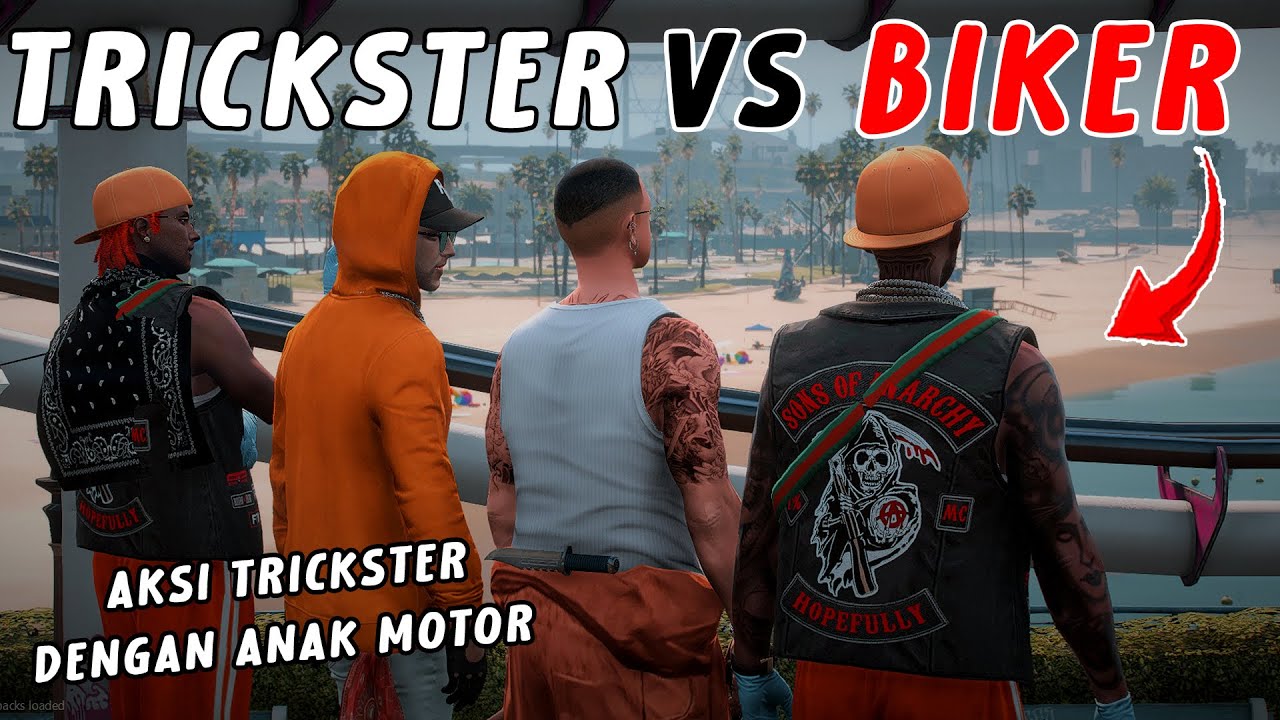 AKU, TRICKSTER VS ANAK MOTOR - | GTA 5 ROLEPLAY INDONESIA - YouTube