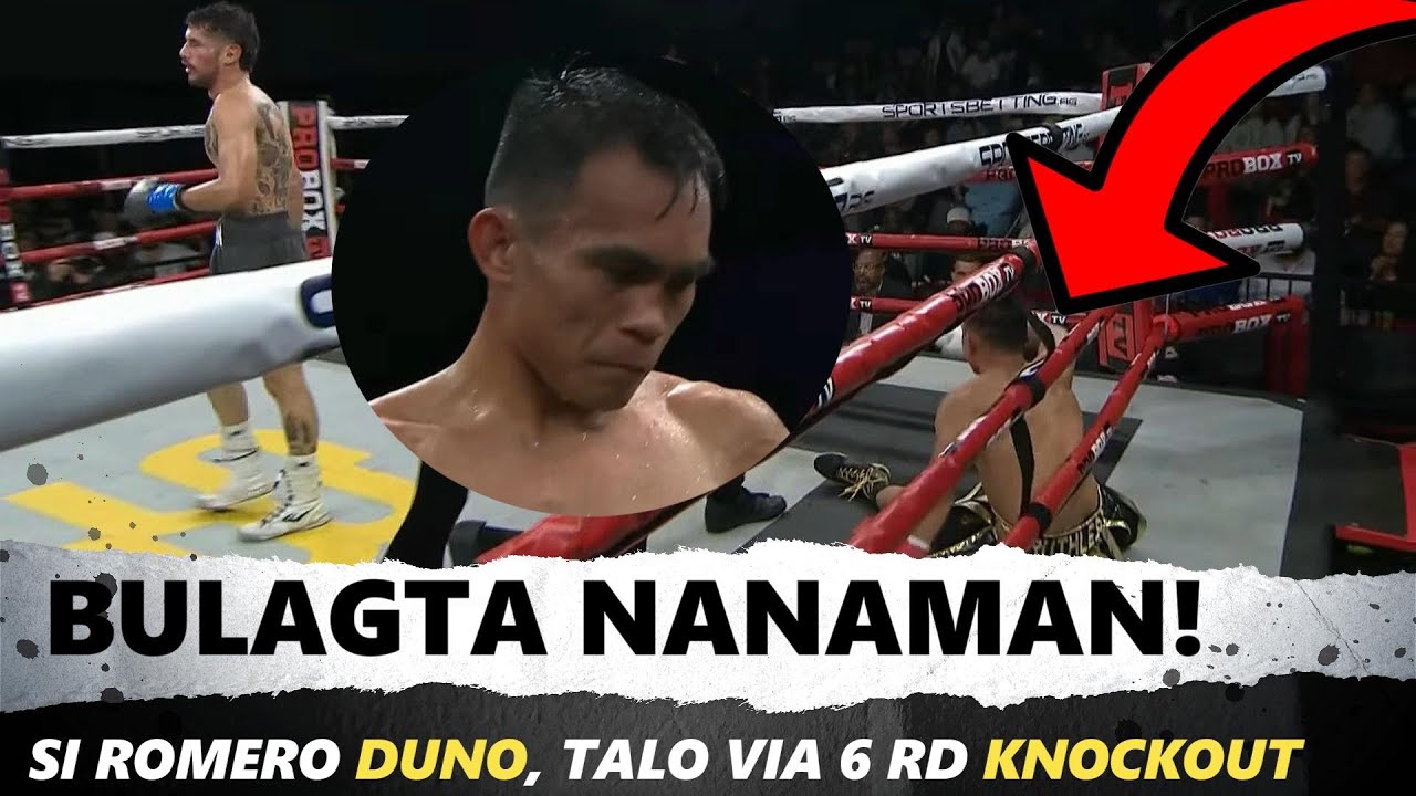 BREAKING! Knockout Nanaman si Romero Duno | Talo kay Antonio Moran via ...