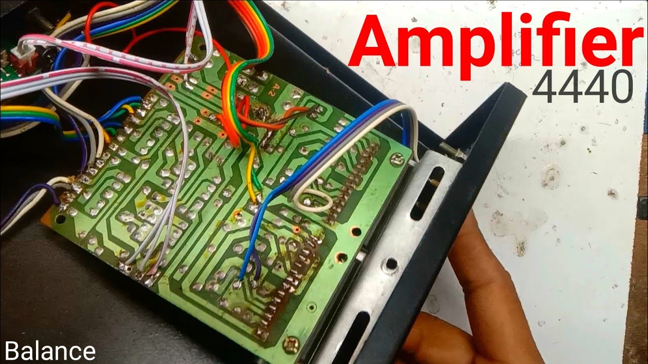 4440 Ic Amplifier Volume Connection Balance/ 4440 एमप्लीफायर में बैलेंस ...