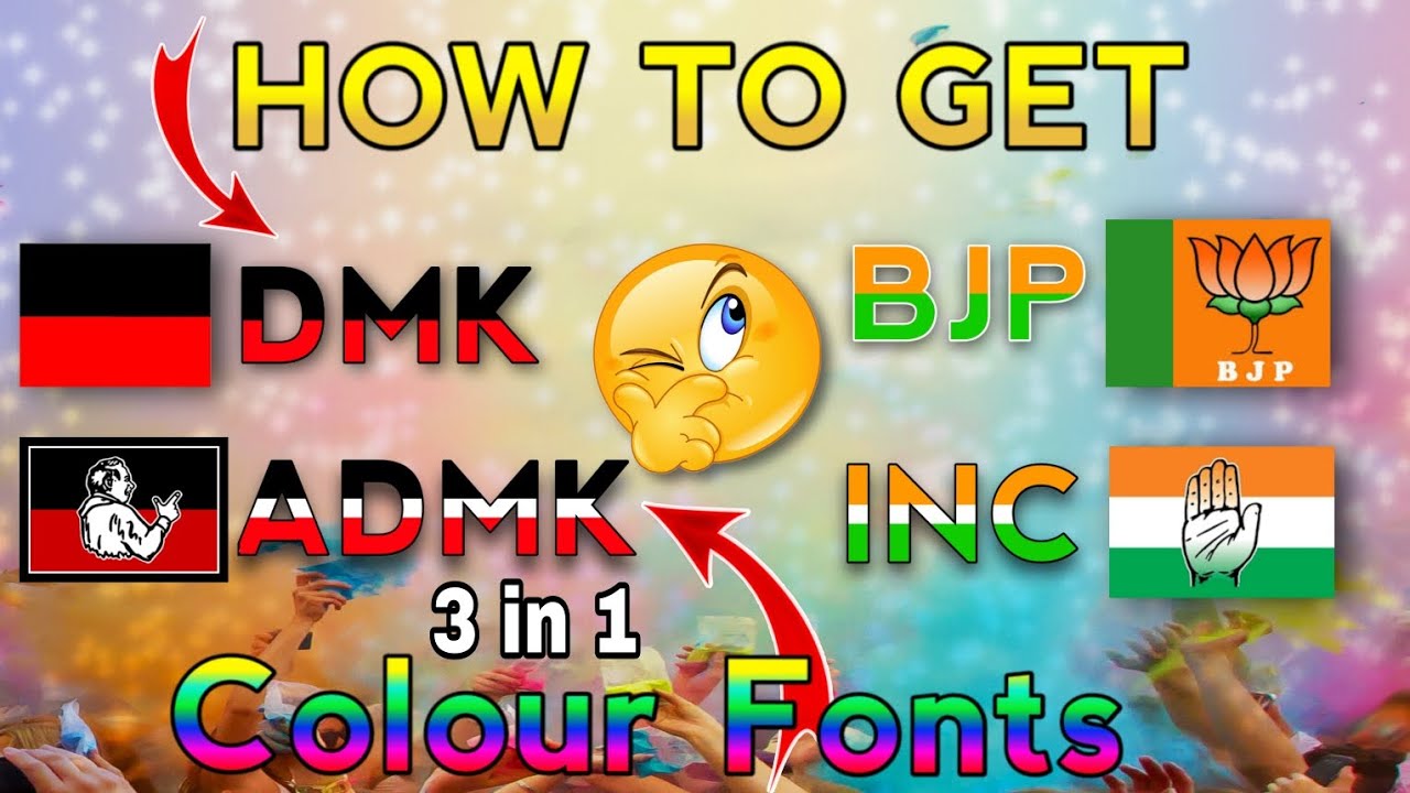How to Edit Colour Fonts in #Picsart | multiple colors fonts| #BJP # ...
