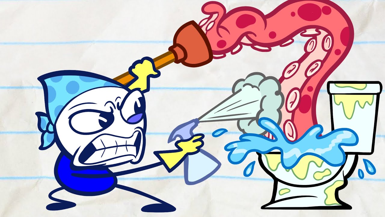 Pencilmate Tries to Clean the BATHROOM! 🤢 - Pencilmation India ...