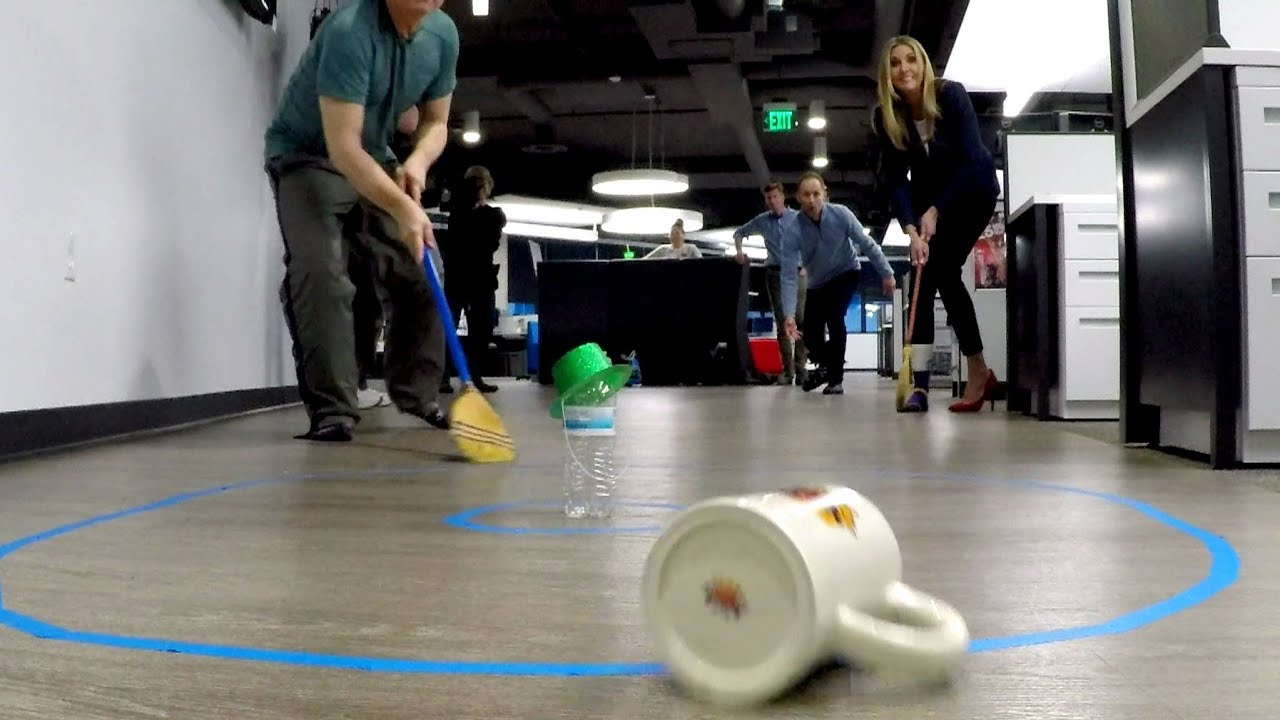 The world's most confusing event: Coffee Cup Curling - Evening Office ...