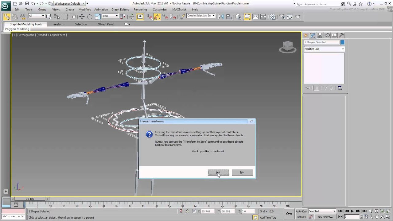 Rigging a Character in 3ds Max - Part 7 - Linking vs. Constraining ...