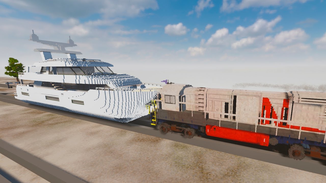 Train vs Ships and Boats | Teardown Gameplay - YouTube