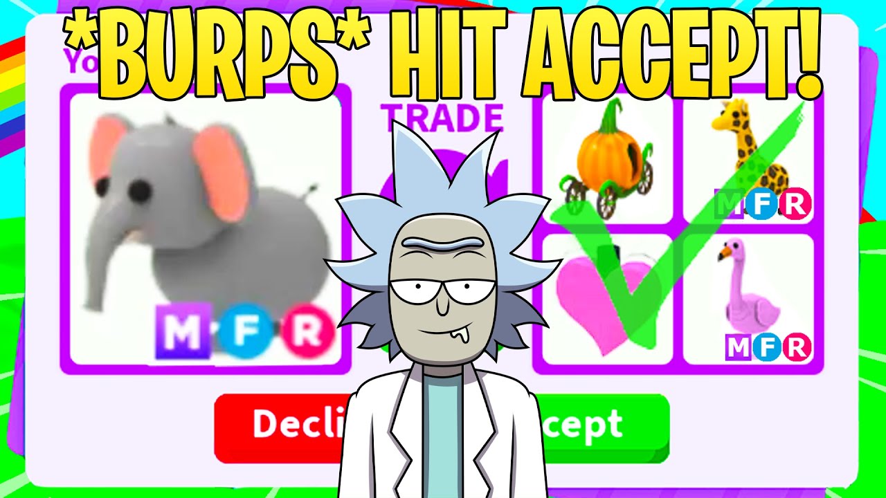 I TRADED MEGA NEON ELEPHANT…( Adopt me Roblox) - YouTube