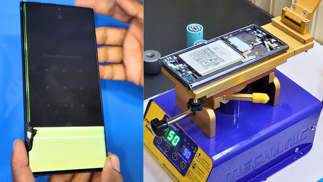 Samsung Galaxy S22 Ultra Full Cracked Screen Restoration | Destroyed ...