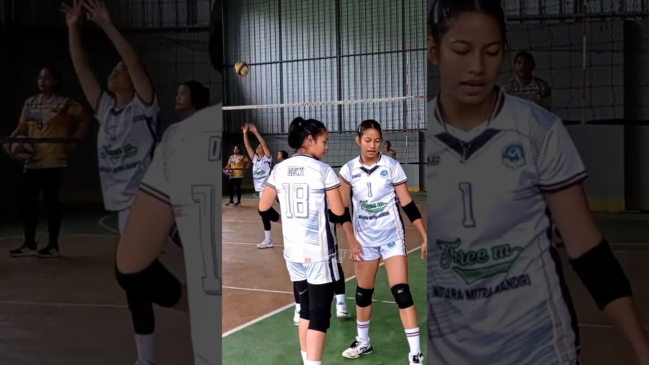 Poppy liatin Spike bledoss ke adiknya Dewi #ihsanlur #volleyball # ...