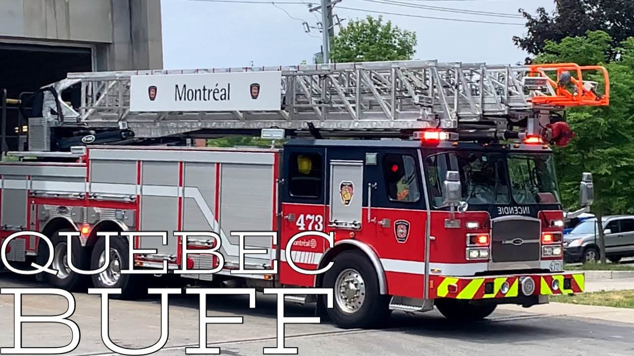 *FULL HOUSE* Montreal Fire Department (SIM) Station 73 responding 3x to ...