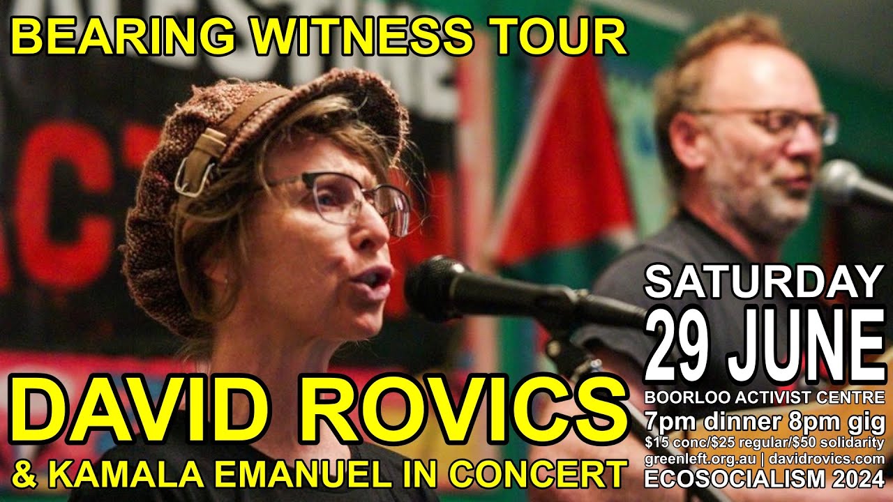 David Rovics and Kamala Emanuel in concert at Ecosocialism 2024 - YouTube