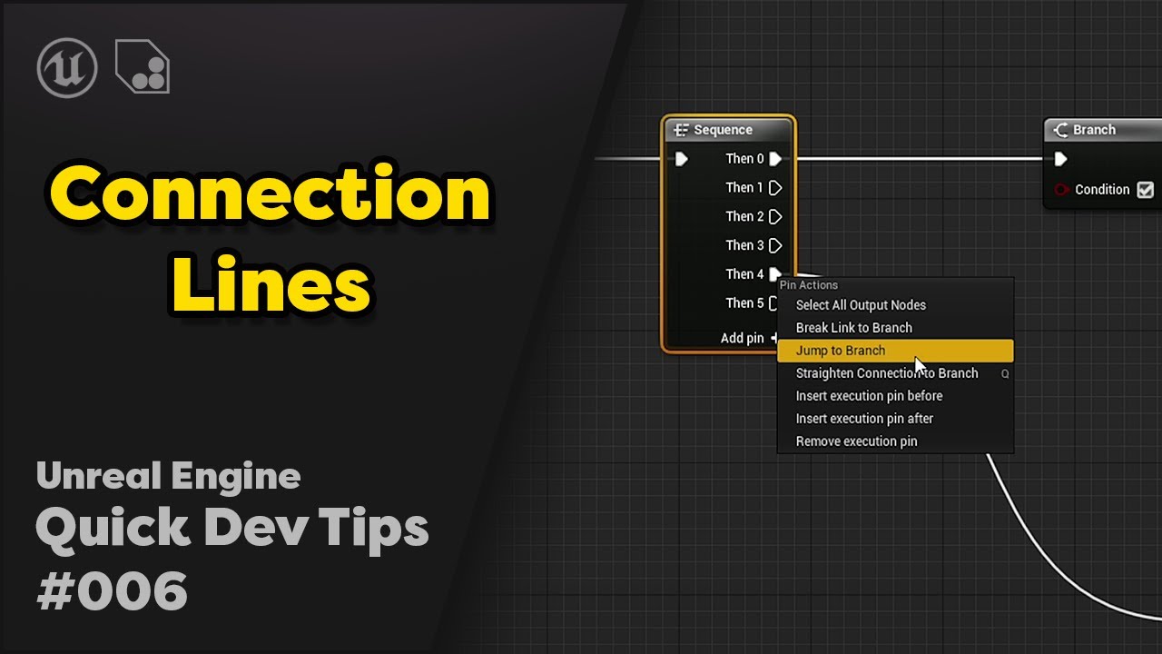Quick Dev Tip #6 UE4 - Blueprints - Connection Lines - YouTube