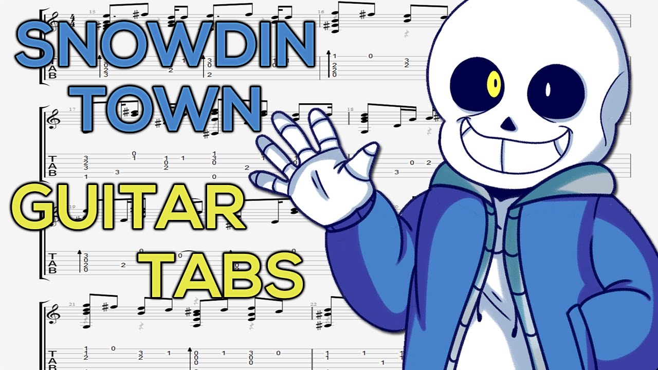 Undertale - Snowdin Town Guitar Tutorial | Guitar Lesson + TABS - YouTube