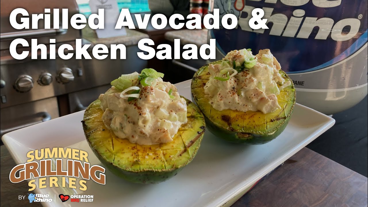 Grilled Avocado & Chicken Salad | Blue Rhino - YouTube