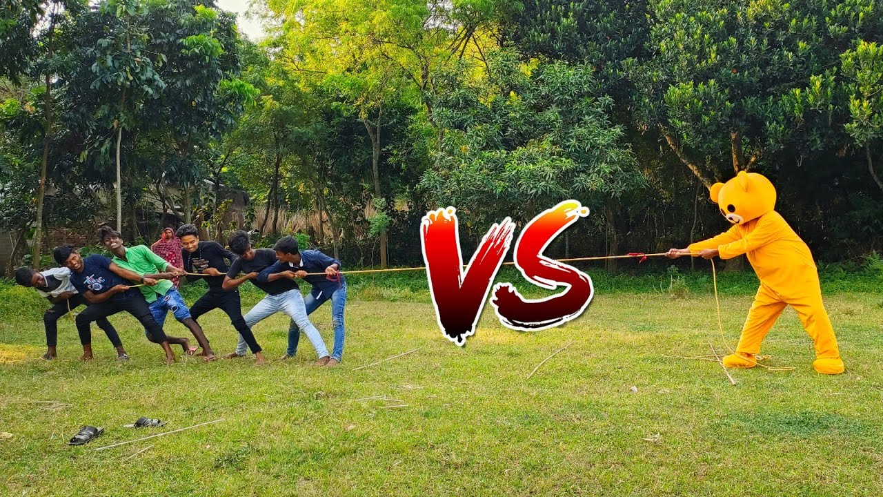Teddy Vs 6 Men | Teddy Funny Videos | Teddy Bear Power Test | We Teddy ...