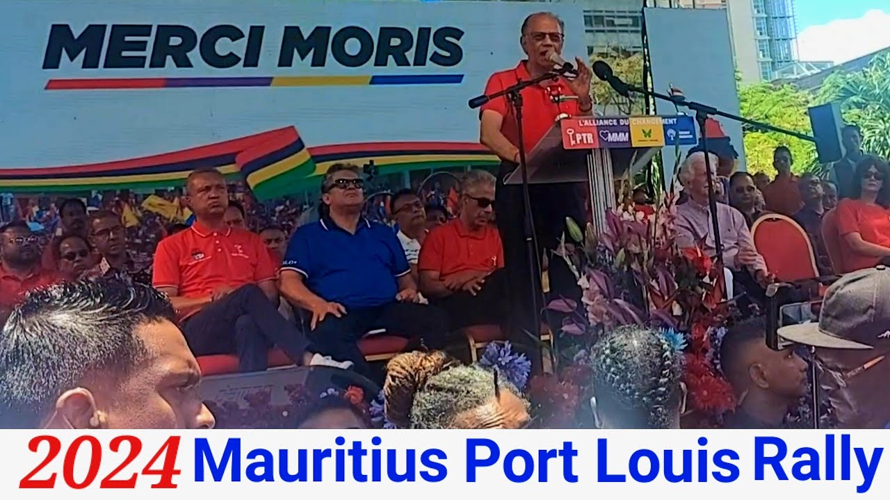 2024 Mauritius Port Louis Rally | Naveen Ramgoolam Prime Minister ...