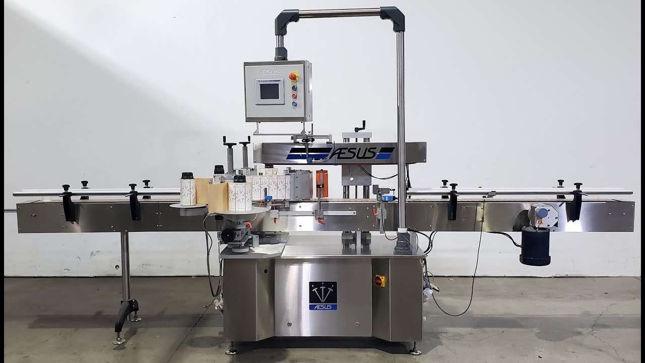 Aesus Front / Back Pressure Sensitive Labeler, Model Eco Wrap 2 ...