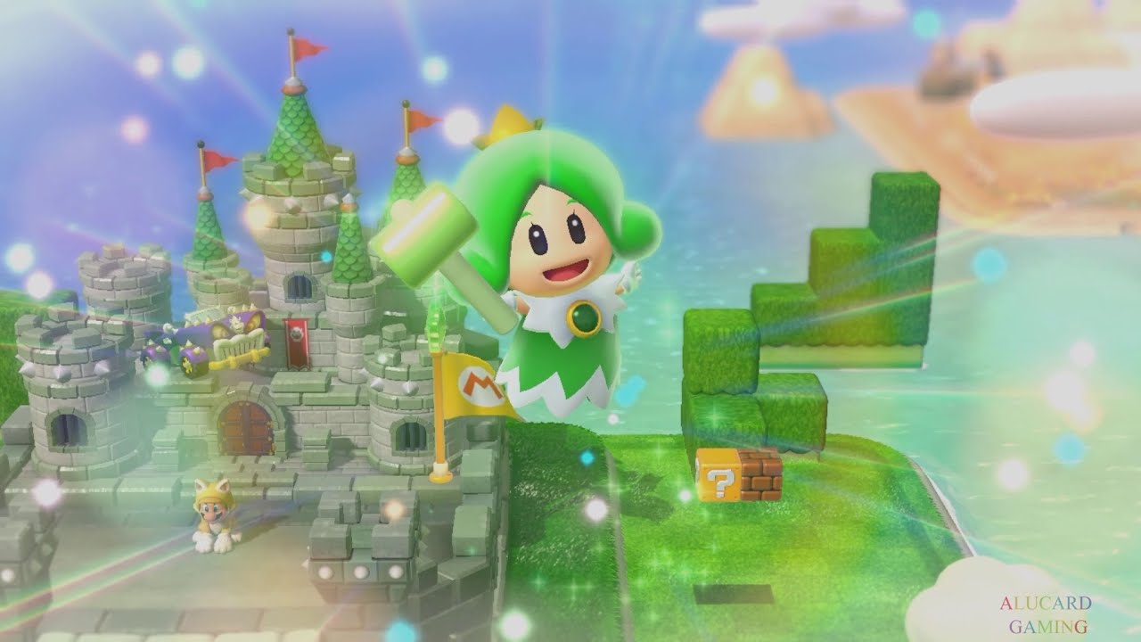 Super Mario 3D World Walkthrough - World 1 (100% Green Stars Stamps ...