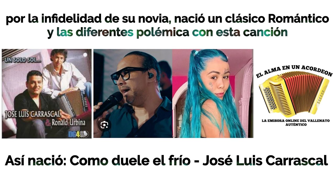 Así nació, COMO DUELE EL FRIO - José Luis Carrascal, producto de una ...