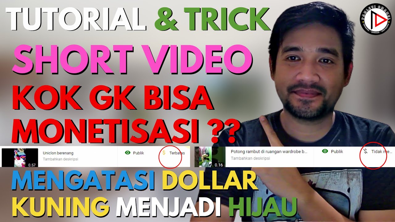 Tutorial Short Video Youtube Bisa di Monetisasi‼️Cara Mengatasi Dollar ...