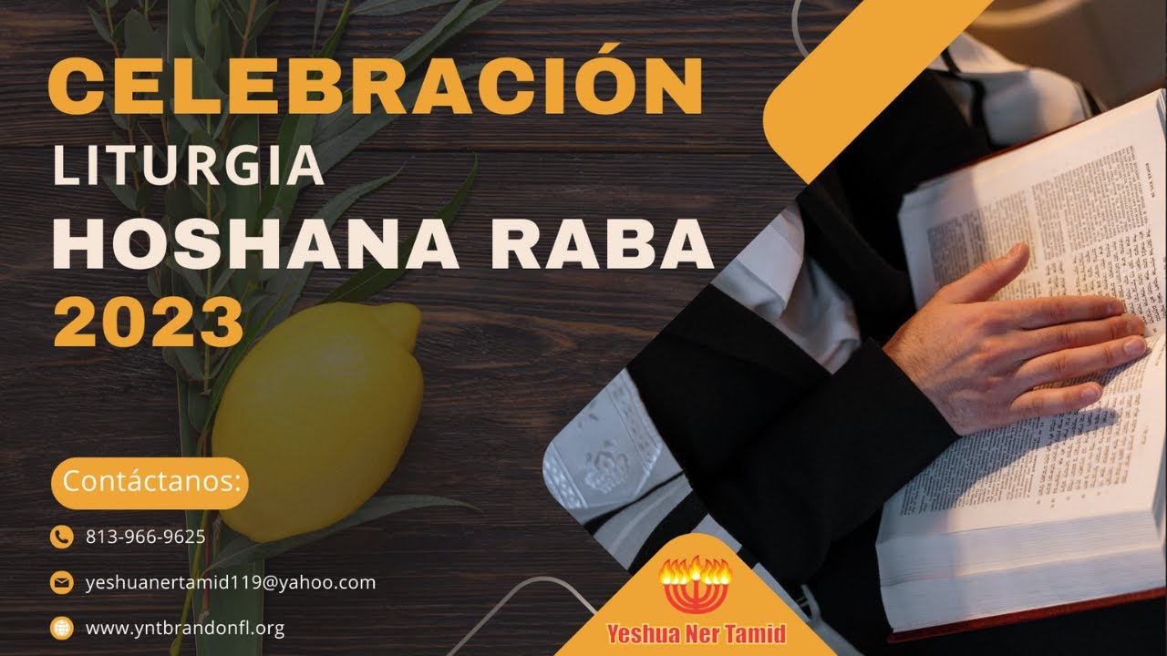 Liturgia Hoshana Raba 2023 YNT - YouTube