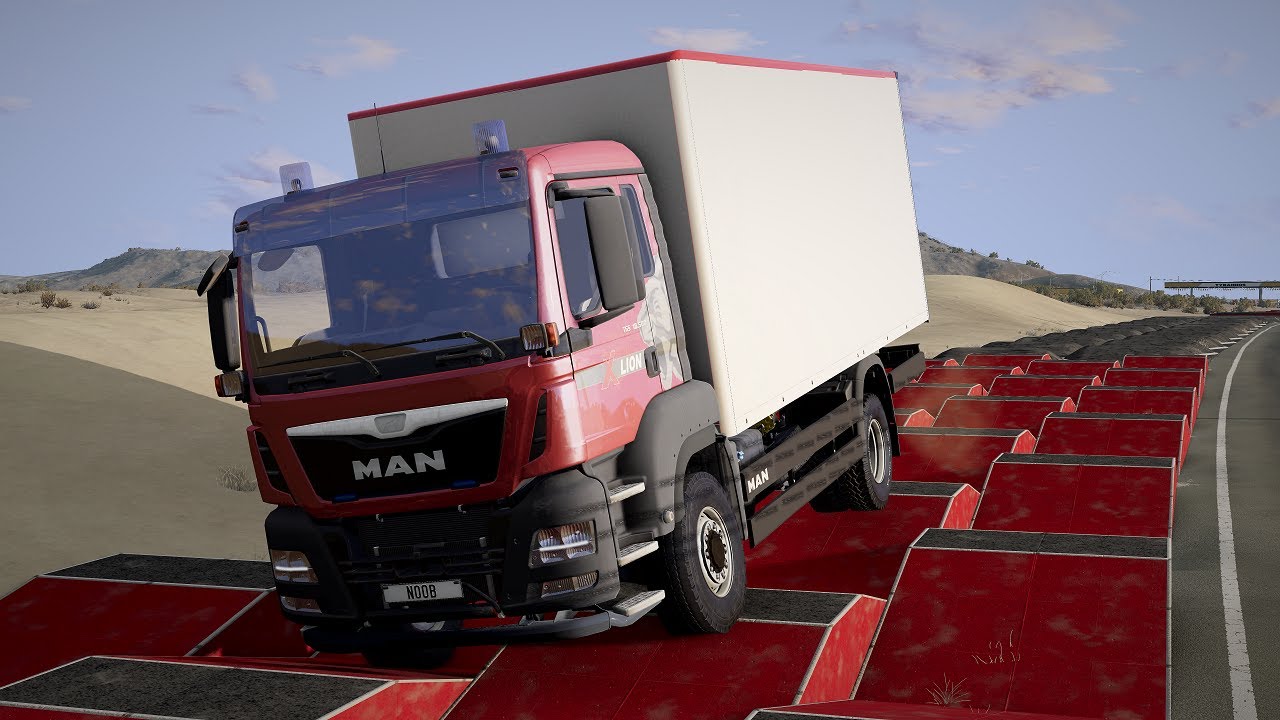 Cargo Box Man TGS Truck Extreme Satisfying Suspension Test - YouTube