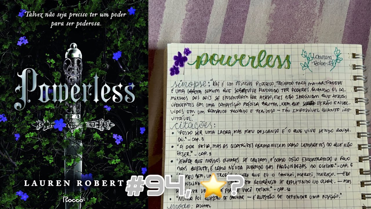 reading journal 94 | powerless - YouTube
