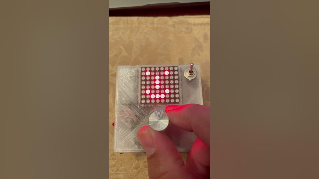 Pong with arduino and 8x8 led matrix code included - YouTube
