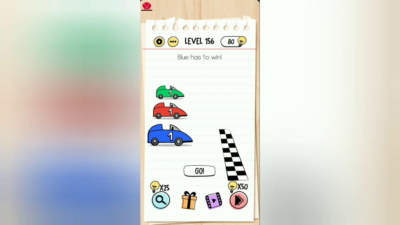 Brain Test Level 156 blue has to win - YouTube