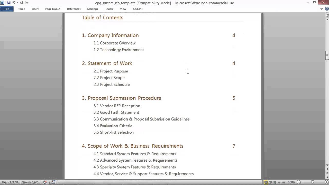 CPQ System RFP Template - YouTube