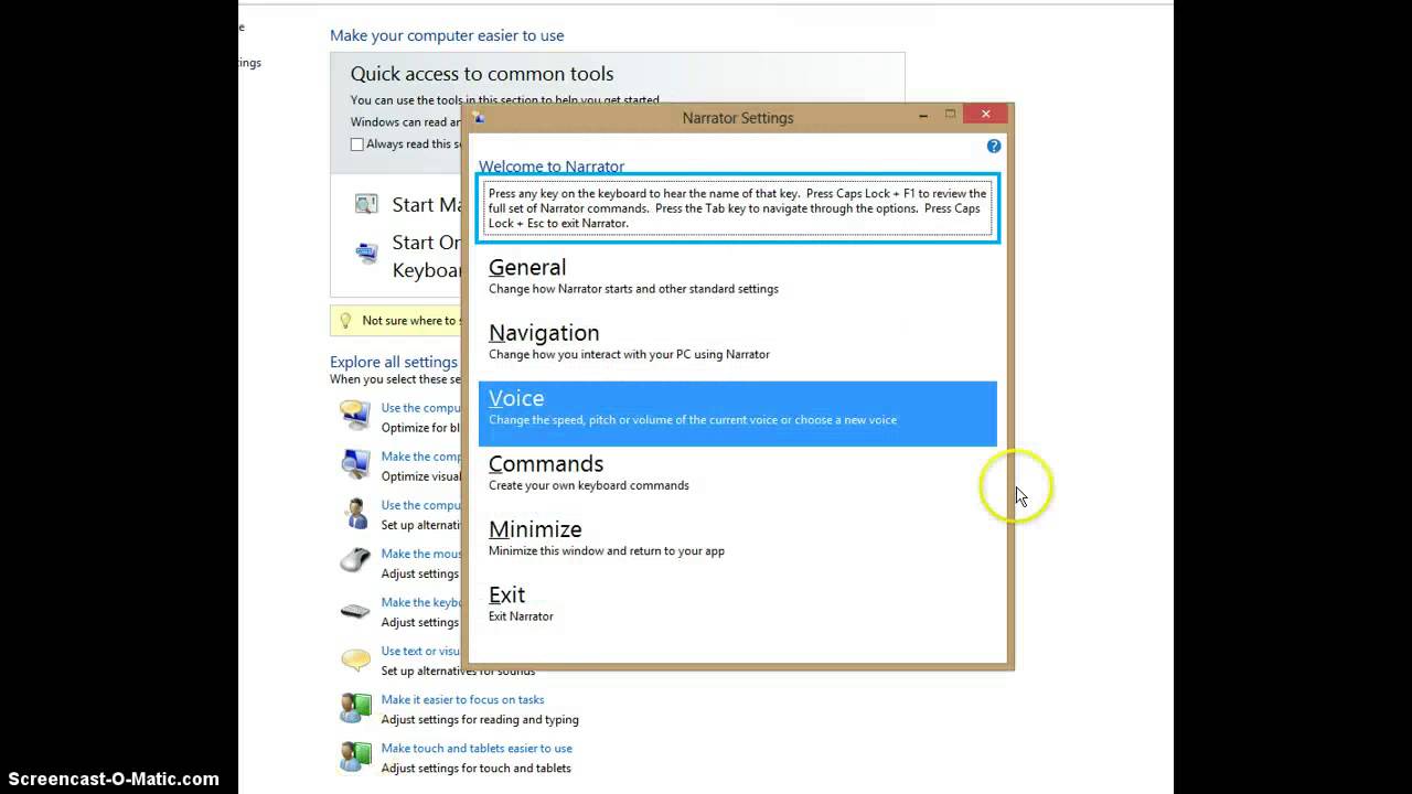 Windows 8 Accessibility: Using Screen Narrator - YouTube