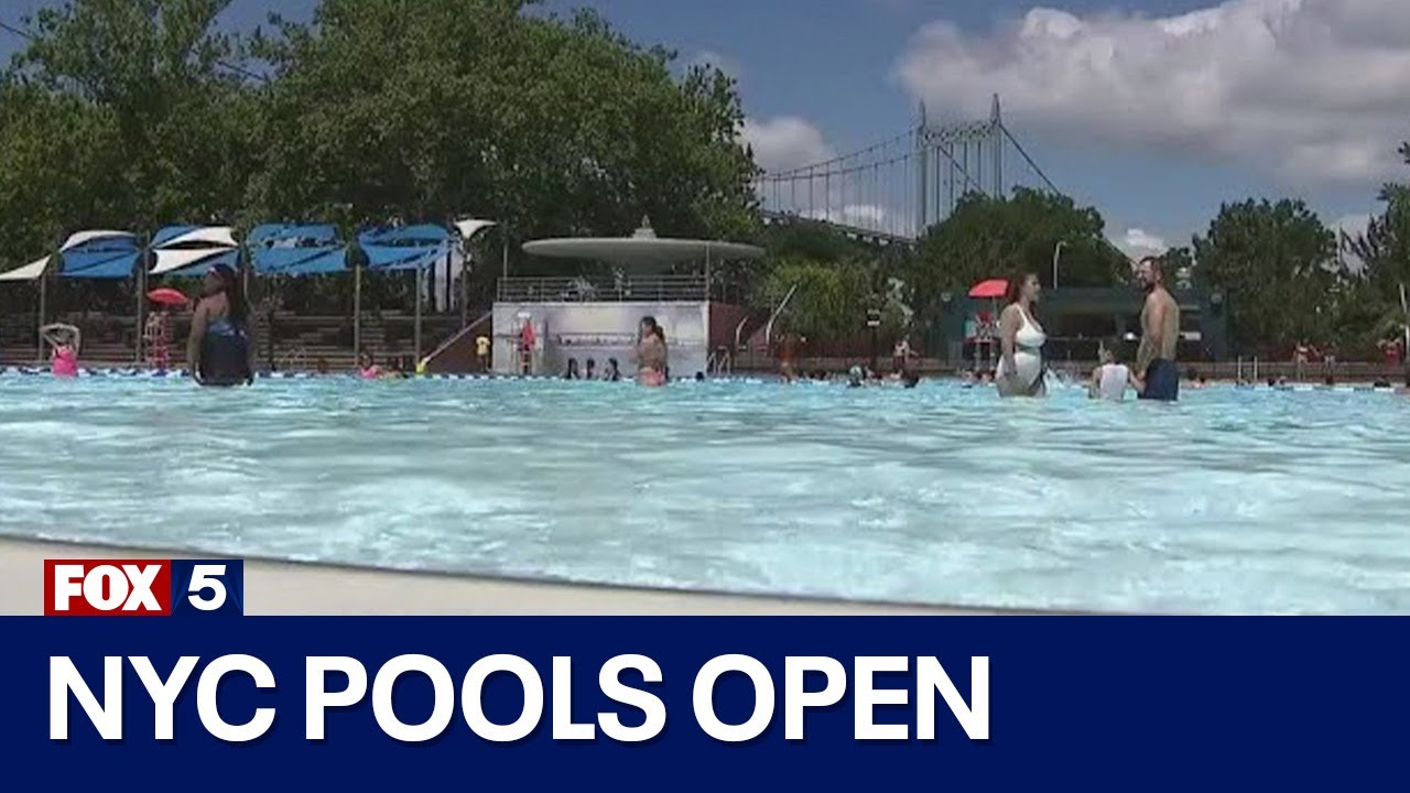 NYC pools open, but lifeguard shortage continues - YouTube