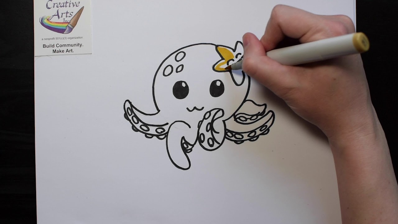 Draw an Anime Octopus - YouTube