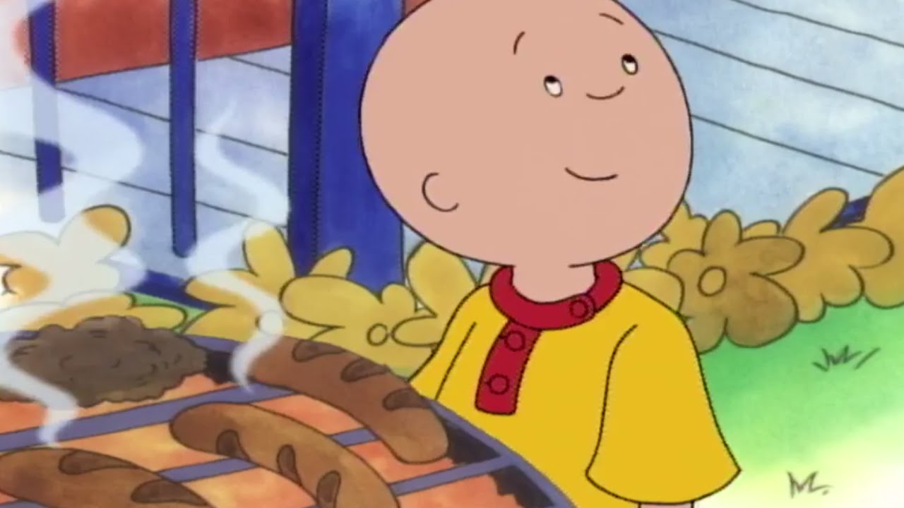 Cartoon | Caillou's barbecue party | Caillou | - YouTube