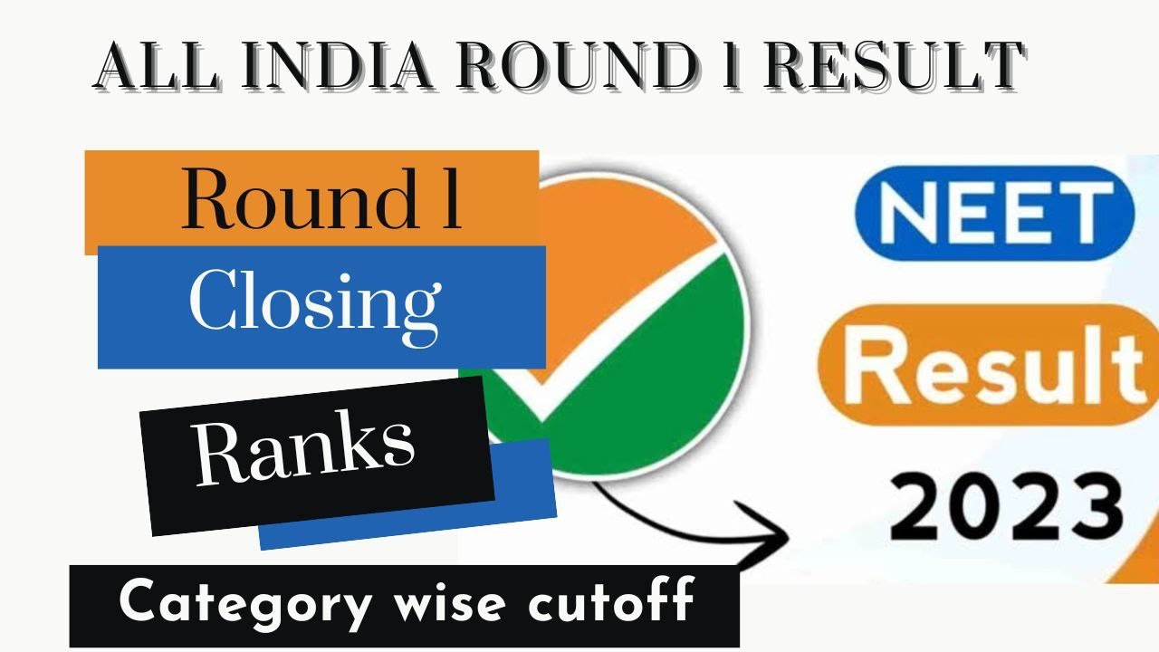 NEET 1st Round Result| AIQ Result|Category wise cut off|NEET 2023 ...