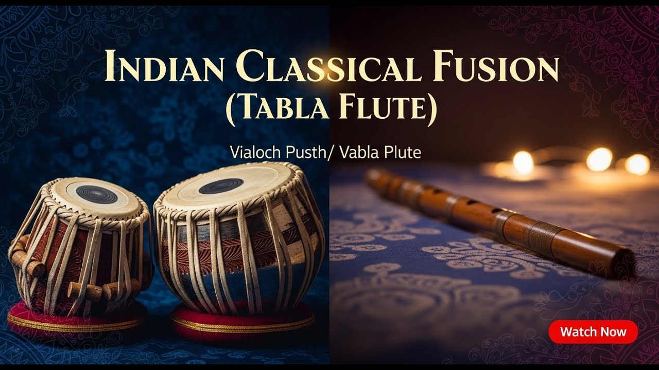 Classical Fusion Tabla & Bamboo Flute | Soulful Instrumental | Relax ...