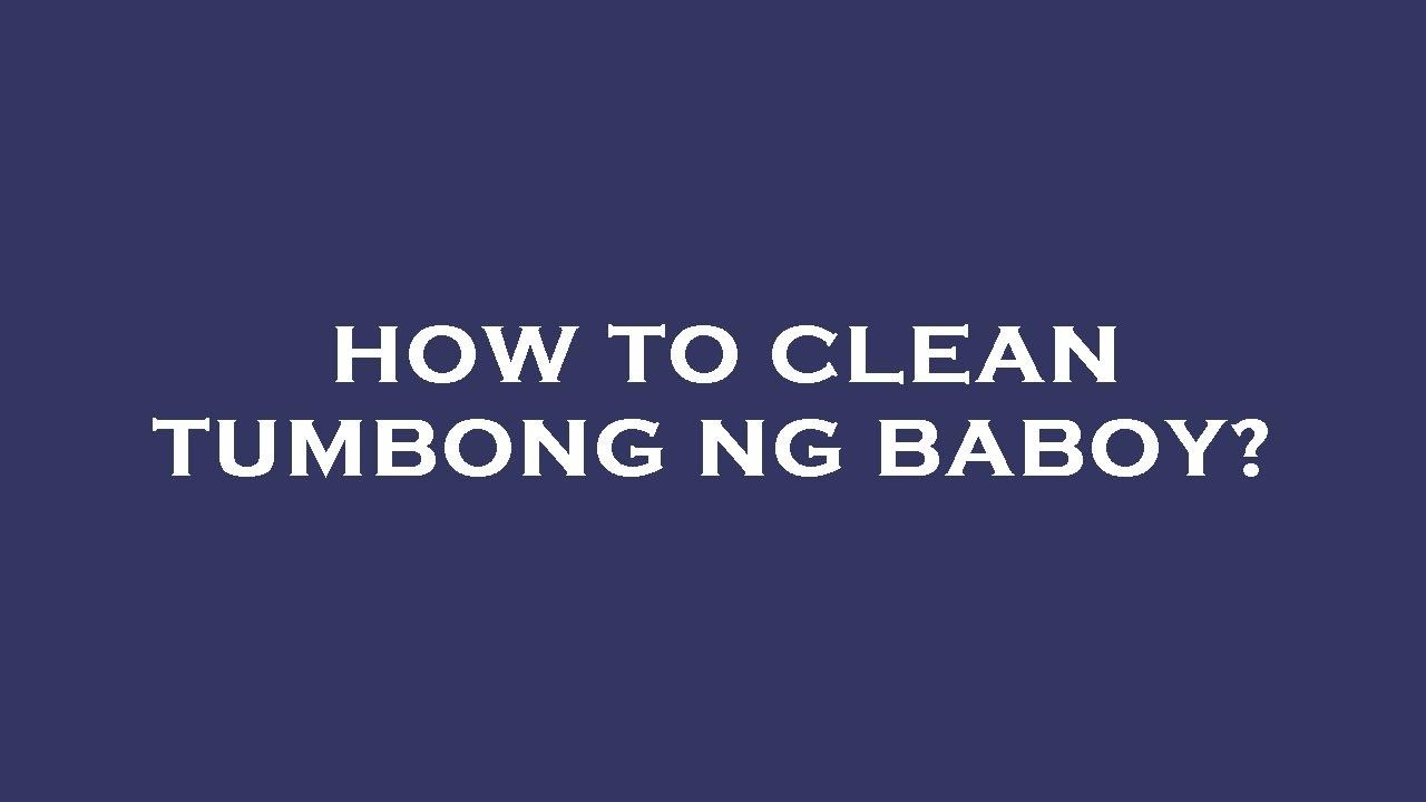 How to clean tumbong ng baboy? - YouTube