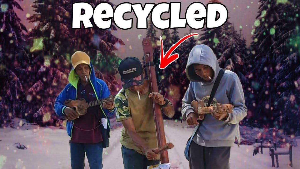 CHRISTMAS CAROLING USING ONLY RECYCLED MATERIALS! FILIPINO INGENUITY ...