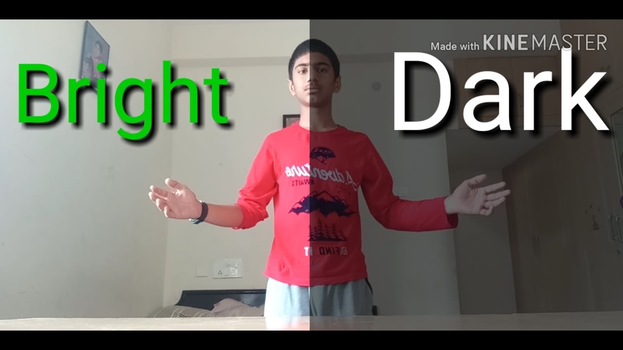 HOW TO MAKE A VIDEO BRIGHT AND DARK IN KINEMASTER - YouTube