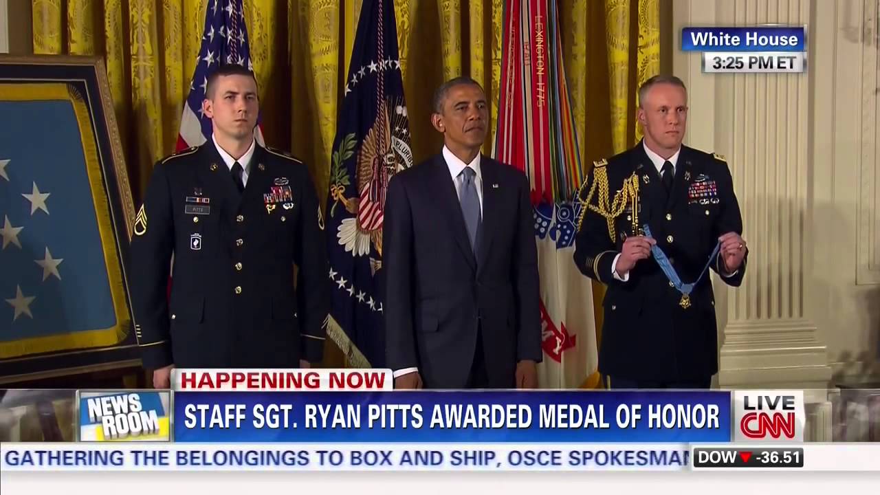 Army Sgt. Ryan Pitts Awarded Medal of Honor - YouTube