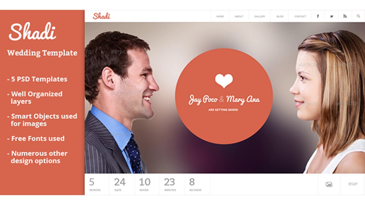 Shadi - Event & Wedding Template | Themeforest Website Templates and ...