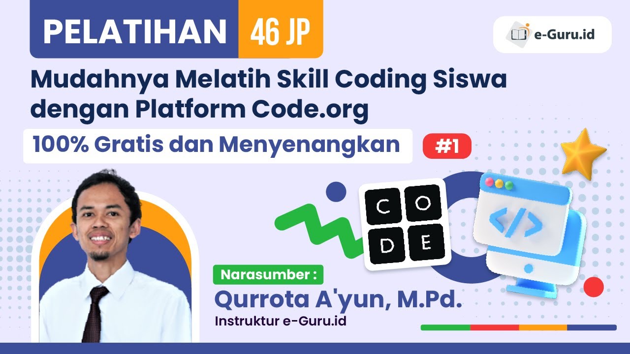 Pelatihan Mudahnya Melatih Skill Coding Siswa dengan Platform Code.org - YouTube